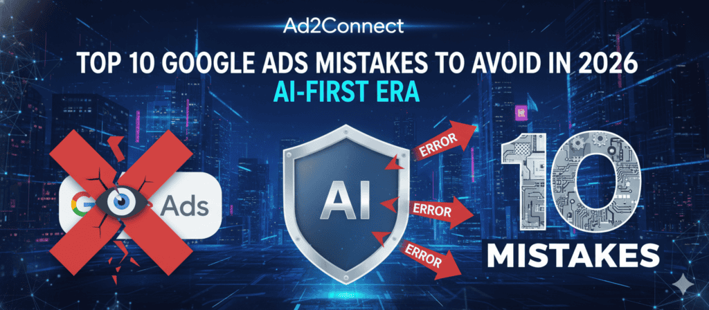 Top 10 Google Ads Mistakes To Avoid In 2026 In An AI-First Era